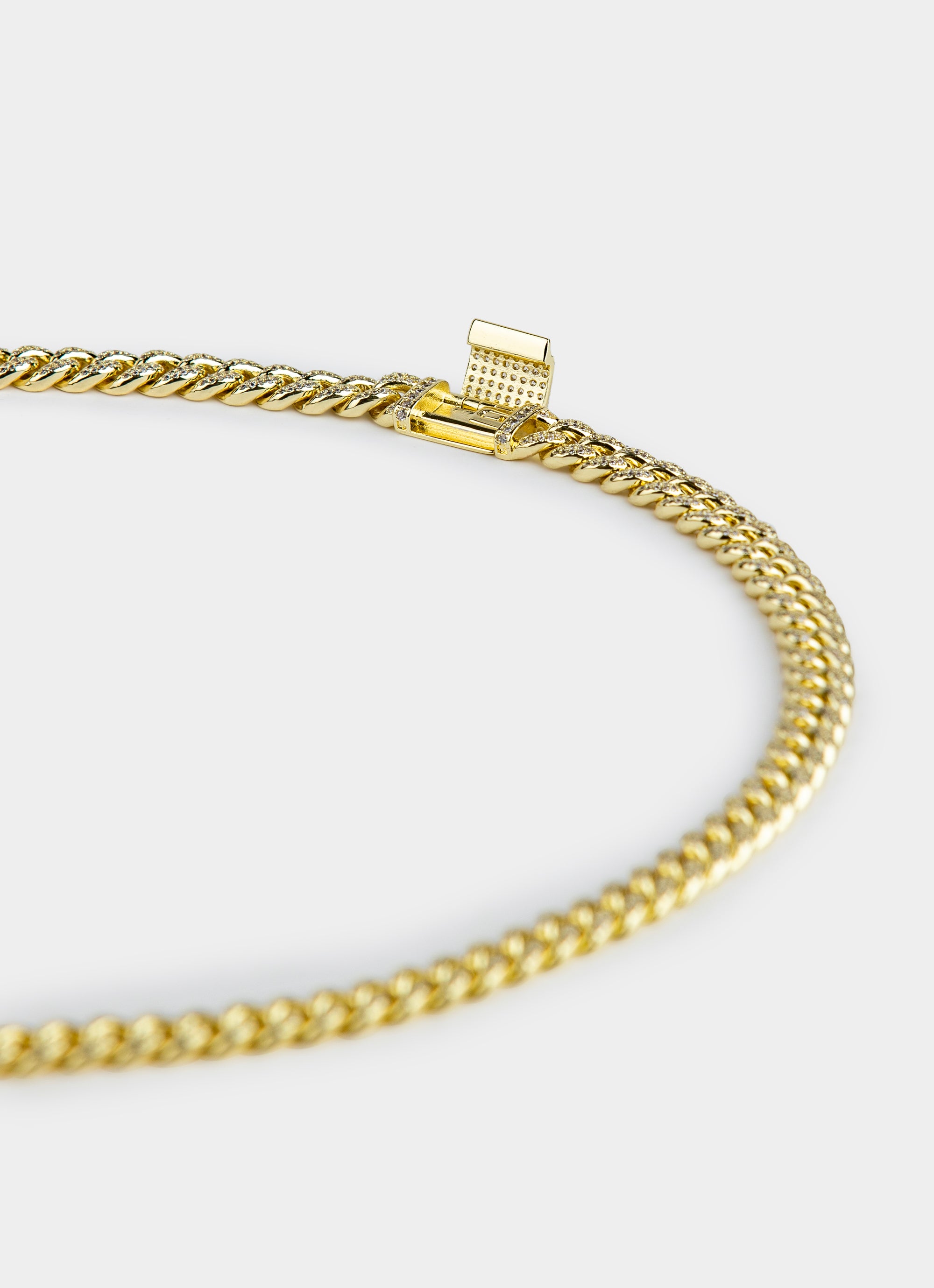 Vendetta Icy Cuban 8mm Chain - 14K Gold Plated